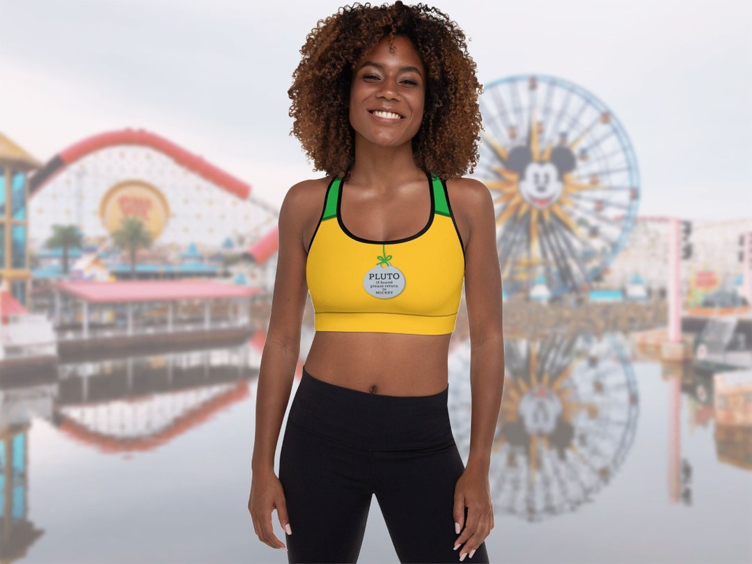 Pluto Sports Bra | Fab Five Pooch Inspired Padded Racerback Medium ...