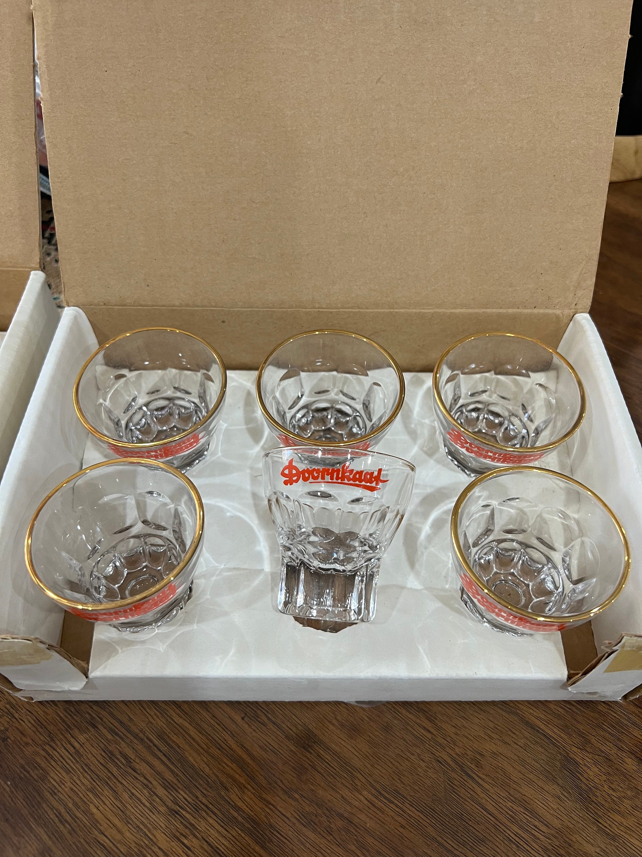Vintage DOORNKAAT Germany Crystal Schnapps Shot Glasses 6/4 Oz - Etsy