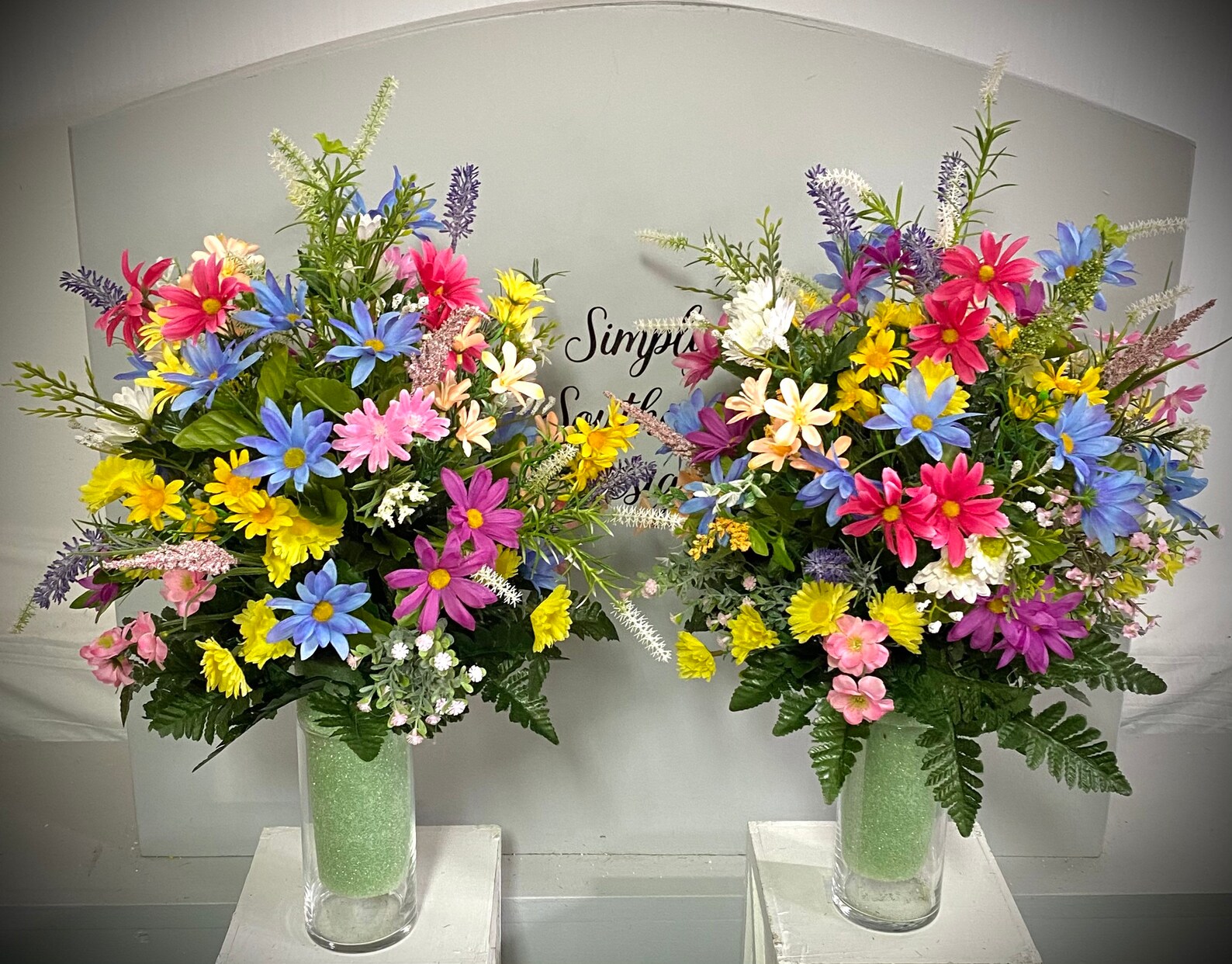 Cemetery Cone Vase Wildflowers Spring Large Full Vases - Etsy