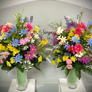 Cemetery Cone Vase Wildflowers Spring Large Full Vases - Etsy