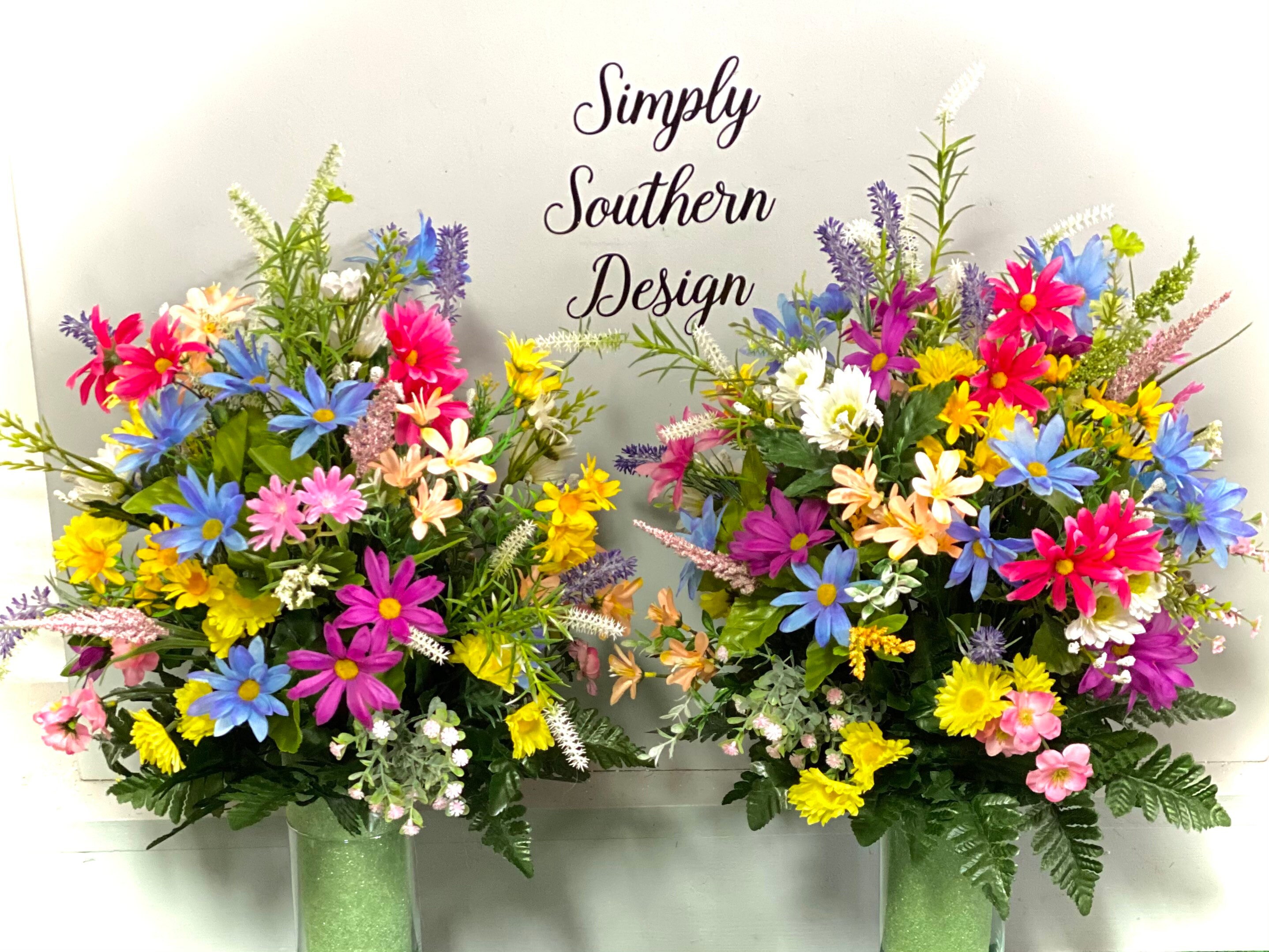 Cemetery Cone Vase Wildflowers Spring Large Full Vases - Etsy