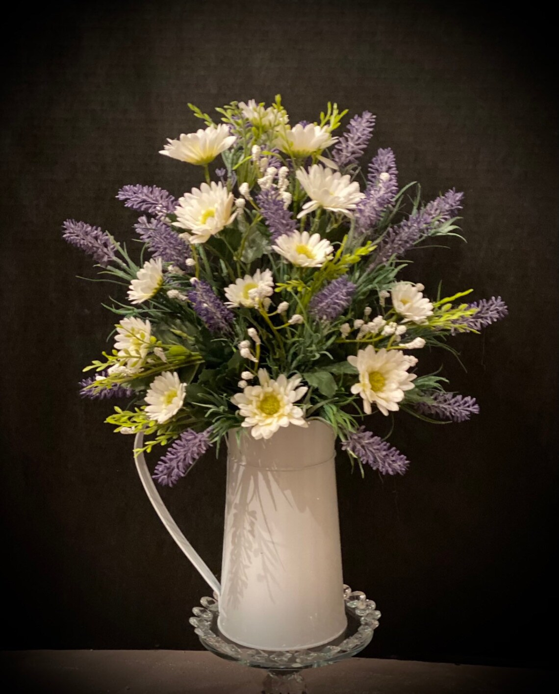Daisies Flower Table Arrangement White County Farmhouse Home | Etsy