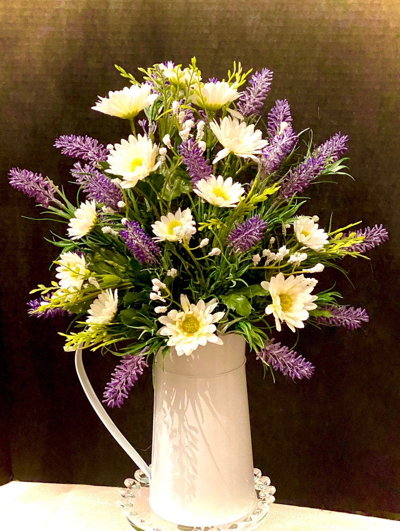 Daisies Flower Table Arrangement White County Farmhouse Home - Etsy