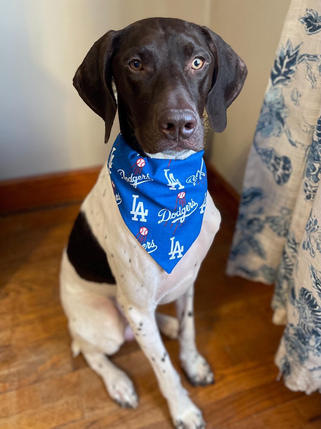 Los Angles Dodgers Dog Scarf Made From Cotton Fabric- Personalized- Dog ...