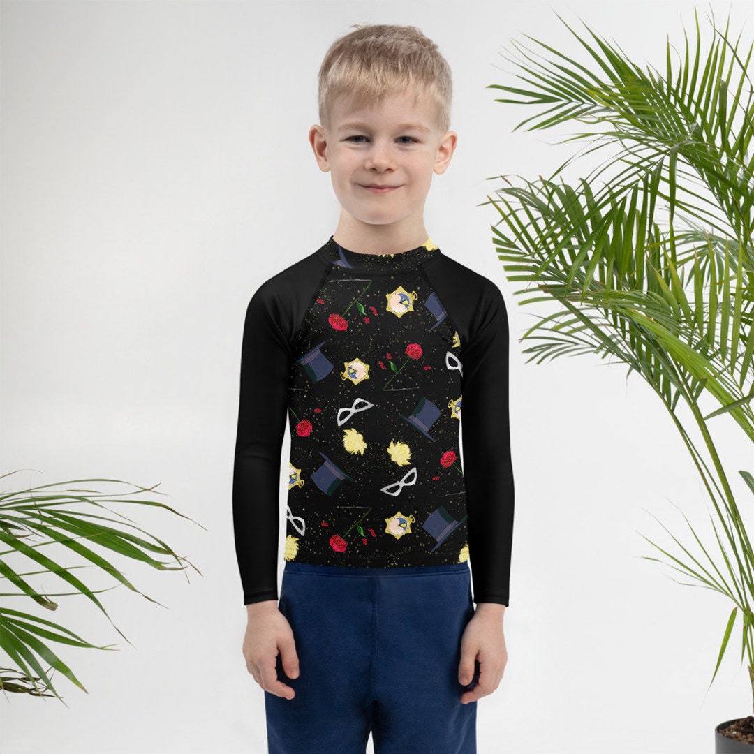 Magical Tuxedo Guy Kids Rash Guard Summer Swimwear for Kids, Anime ...