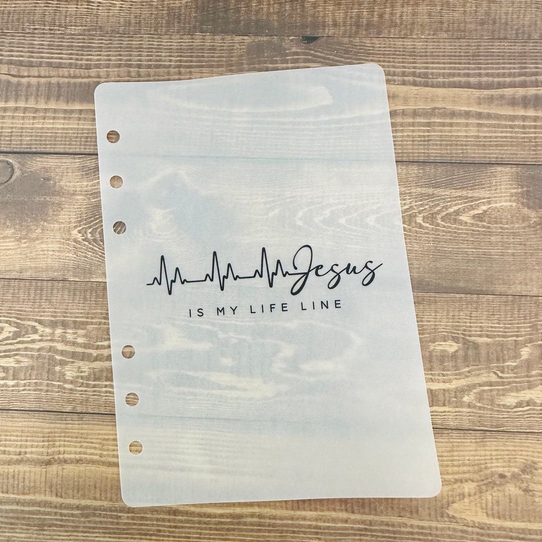 Jesus is My Lifeline Vellum Dashboard - Etsy