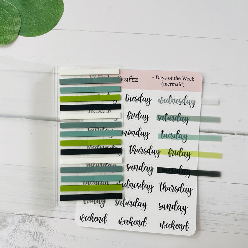 Forest Highlight Strips Transparent Sticky Notes - Etsy