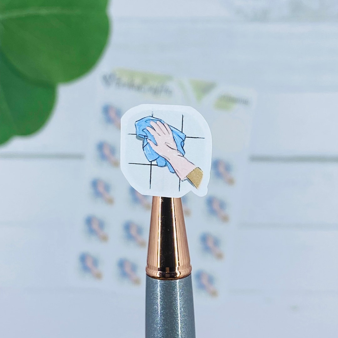 Cleaning Stickers Clean Surfaces Planner Stickers - Etsy