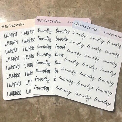 To Do Script Stickers Planner Stickers White or Clear - Etsy