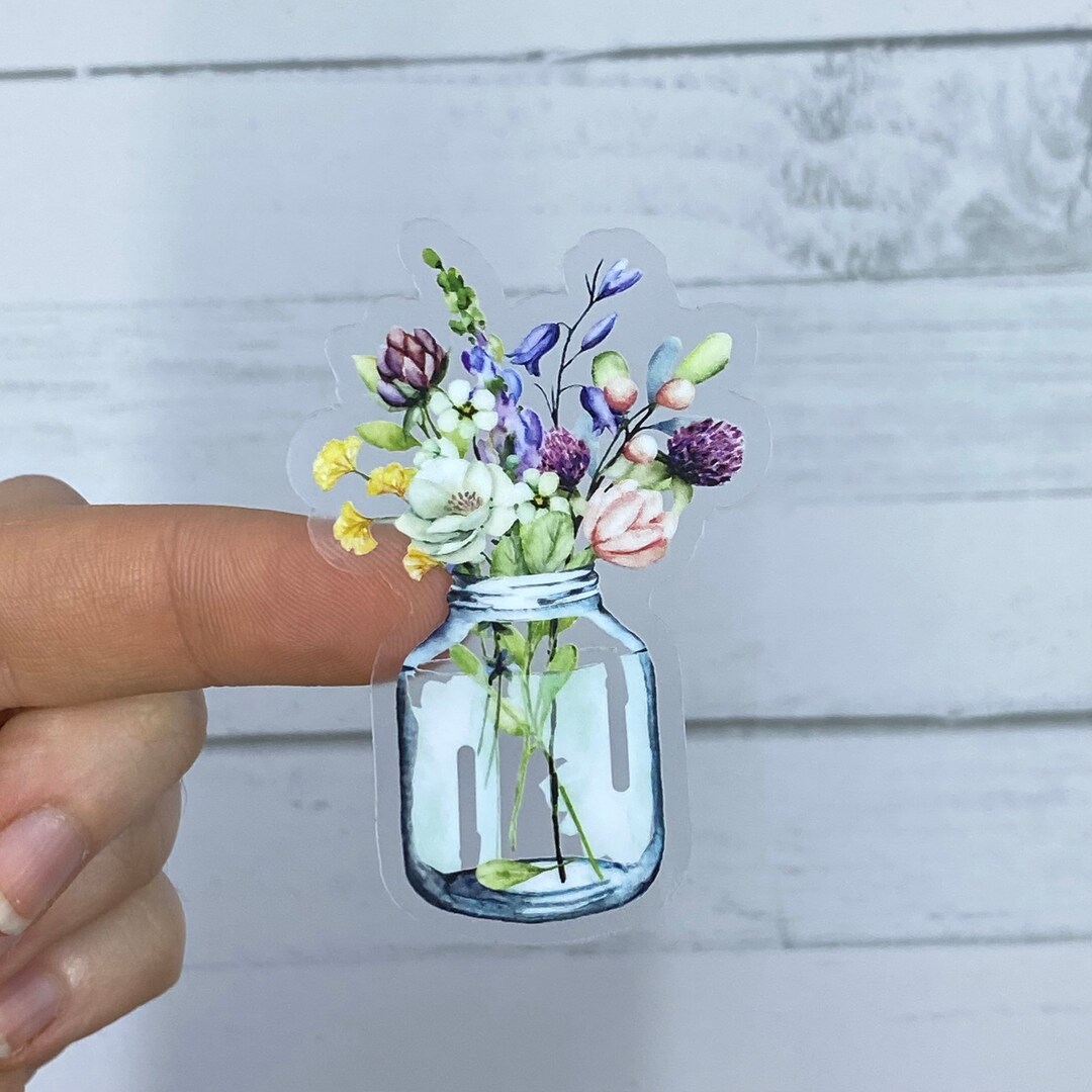 Wildflowers Clear Waterproof Vinyl - Etsy