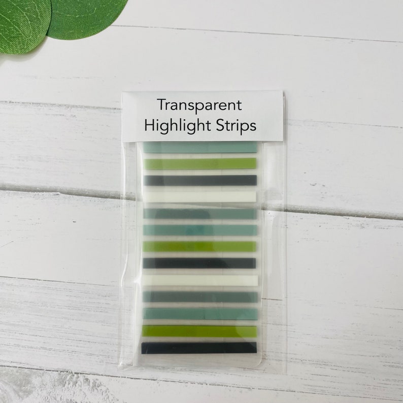 Forest Highlight Strips Transparent Sticky Notes - Etsy