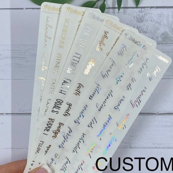 Custom Planner - Etsy