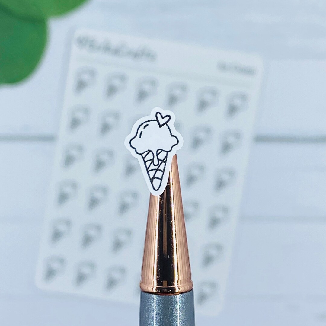 Ice Cream Cone Minimal Icons - Etsy