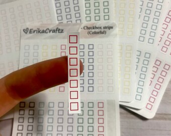 Checkbox Stickers - Etsy