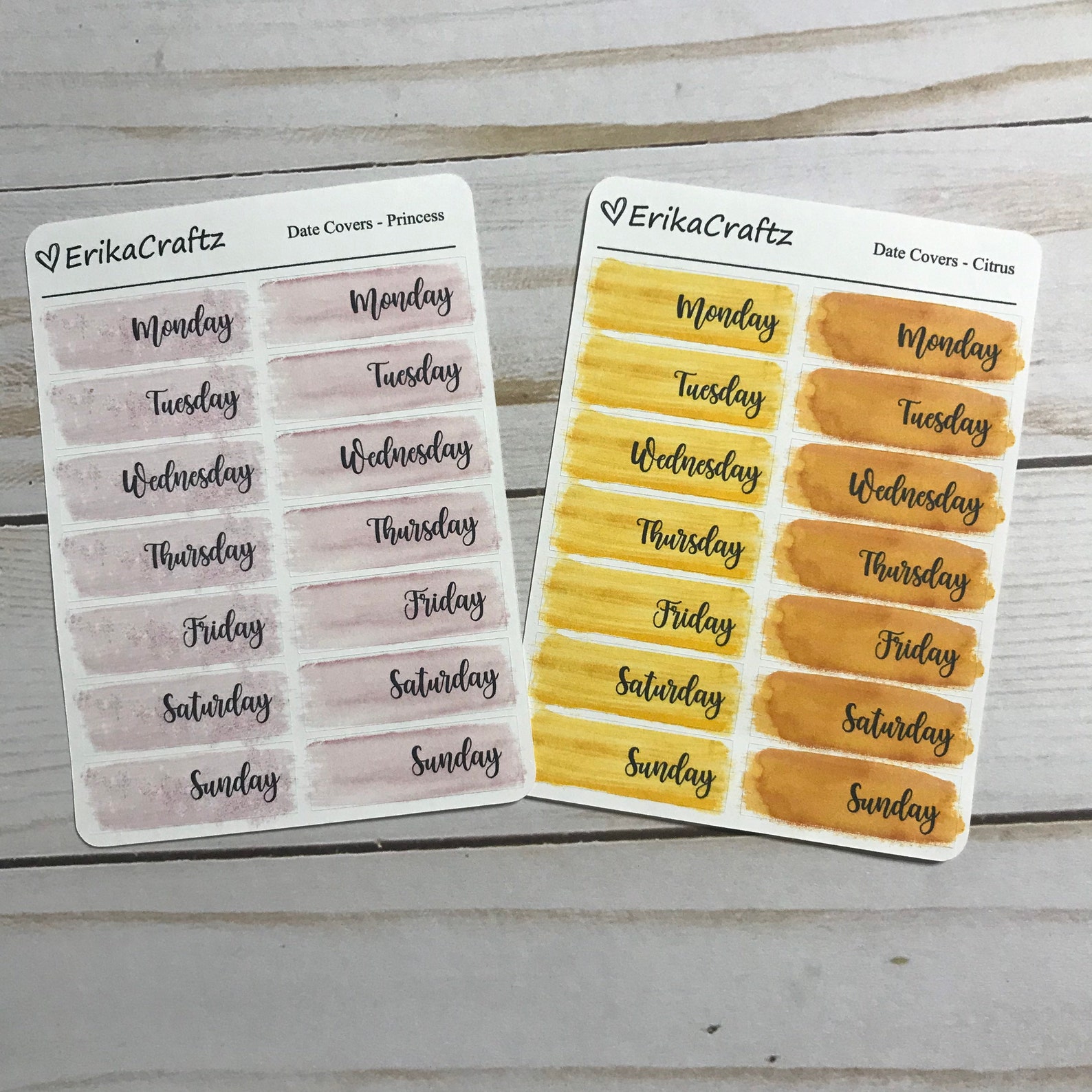 Date Covers Planner Stickers Many Colors Available - Etsy