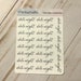 Date Night Script Stickers Planner Stickers White Matte Stickers Choose ...