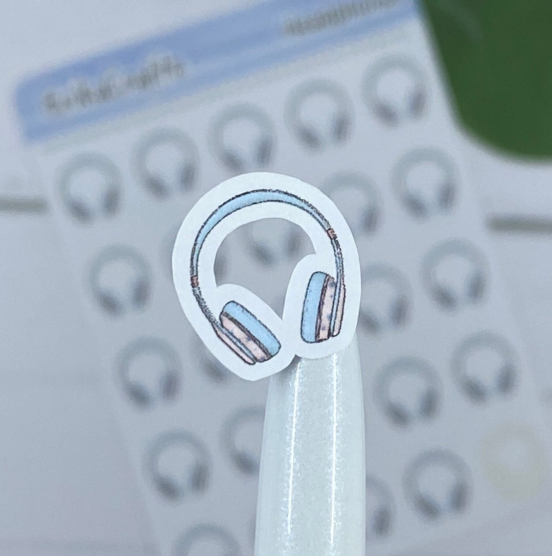 Headphones Planner Icons - Etsy