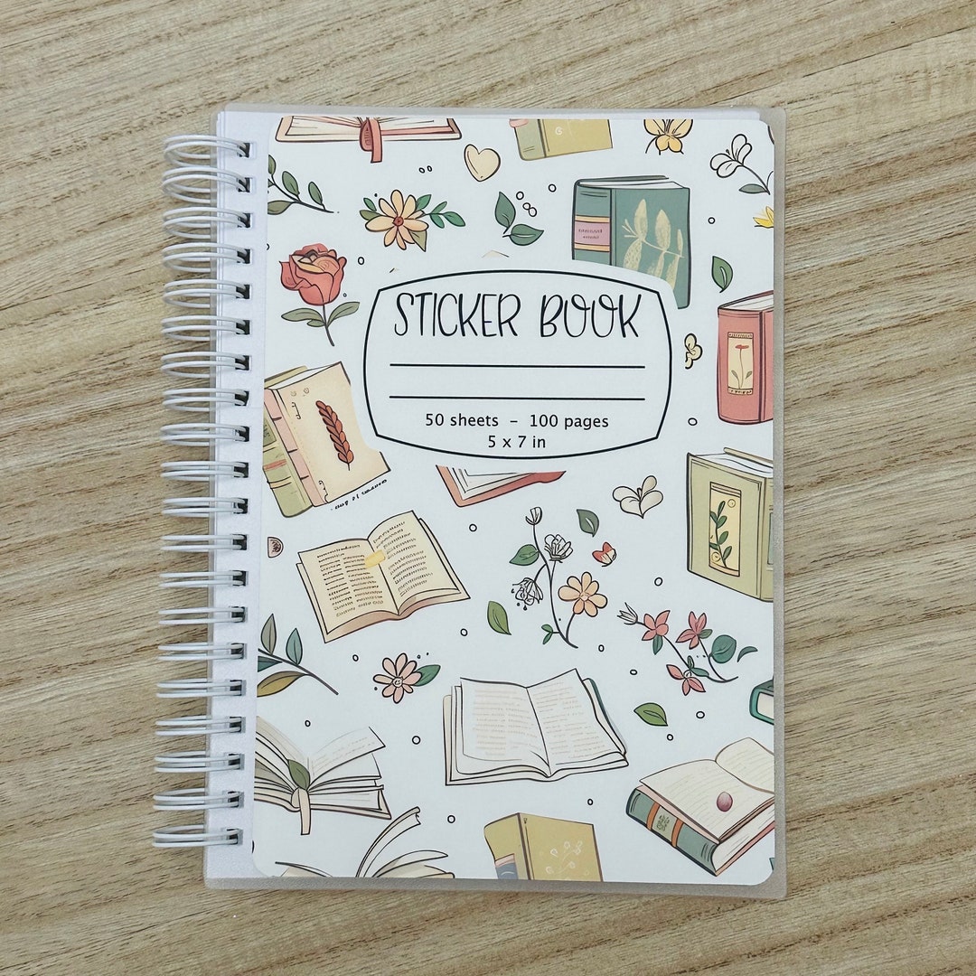 Books reusable Sticker Book - Etsy