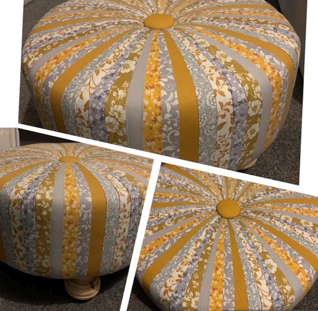 18" X 10" Tuffet Full Colour Instructions Pattern and Materials List ...
