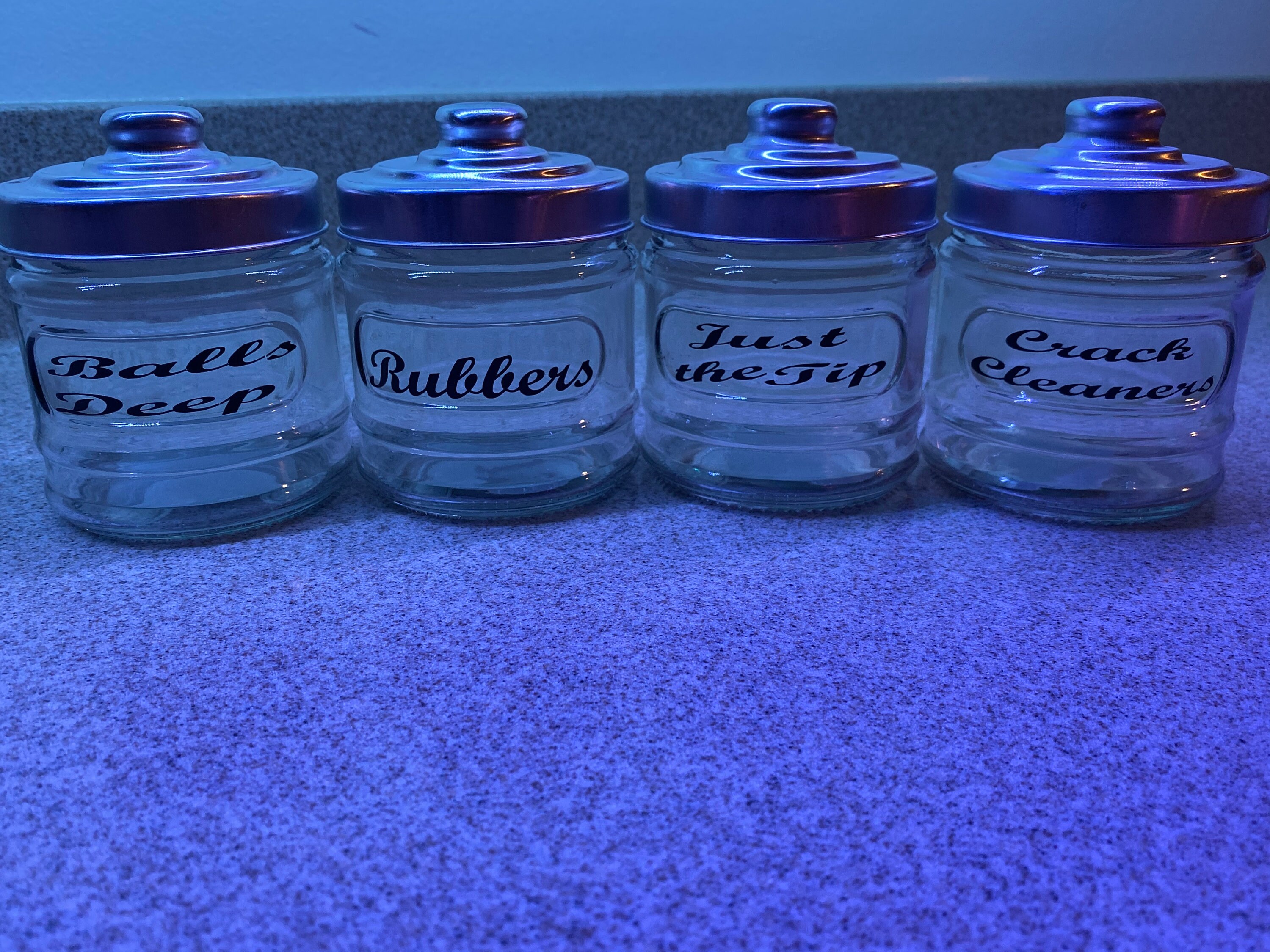 Funny Bathroom Jar Set - Etsy