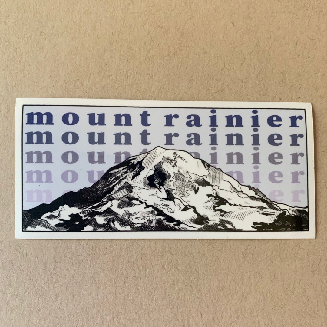 Mount Rainier National Park Sticker at Sandra Miles blog
