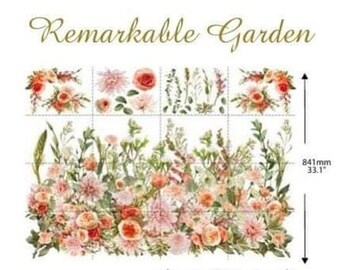 FANCIFUL GARDEN Transfer A1 Transfers Grace on Design Mint | Etsy