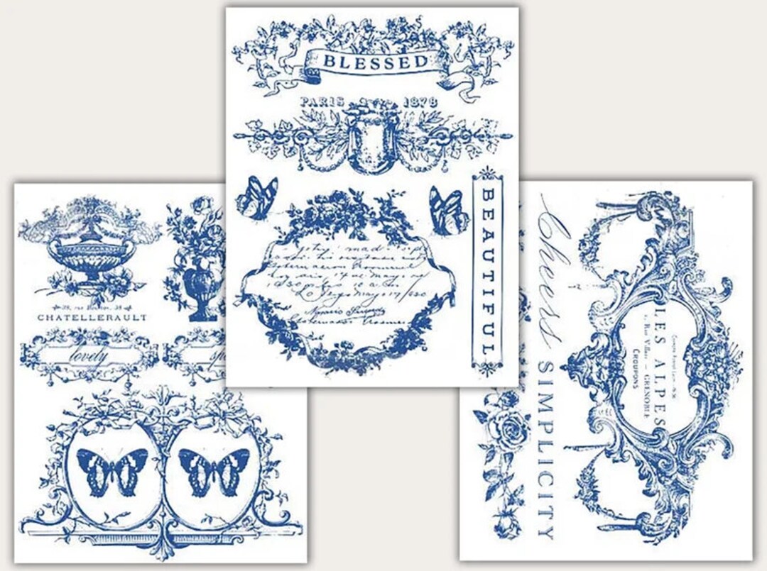 LOVELY Labels", 3 Sheets - Each 8.5x11" , Rub on Transfers for ...