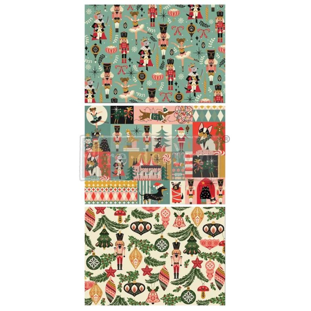 NUTCRACKER HAPPINESS | Re-design With Prima | A3 Decoupage Fiber Paper ...