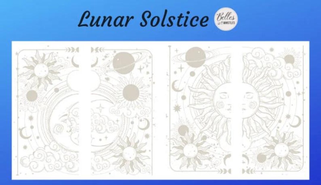 LUNAR SOLSTICE Rub on Transfer Belles and Whistles Furniture 4 ...
