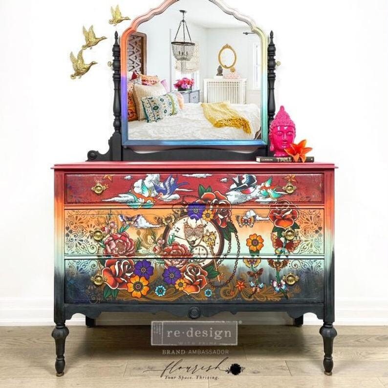 INKED FLASH Cece Restyled Rub on Transfers for Furniture - Etsy