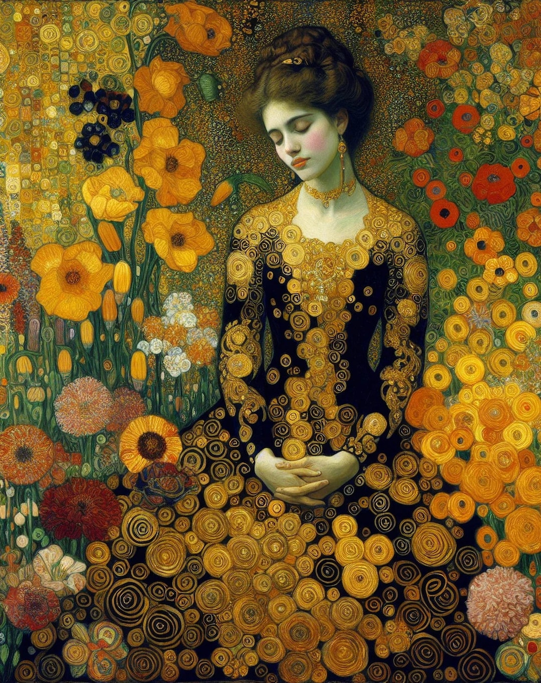 BATHED IN GOLD - A3 - Mint by Michelle Decoupage Paper | Furniture | Decor | Upcycle - Etsy