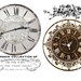 NEW vintage Clocks, 3 Sheets Each 8.5x11 , Rub on Transfers for ...