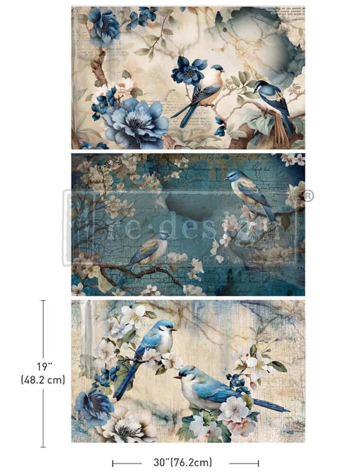 SAPPHIRE WINGS | Re-design With Prima | Large Decoupage Tissue Paper ...