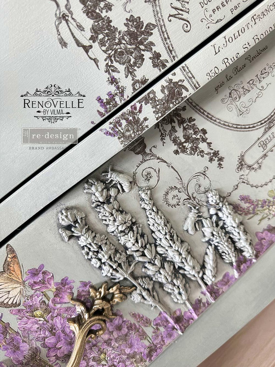 Re-design With Prima "lavender Harvest" Mold | 8"x5" | Home Decor ...