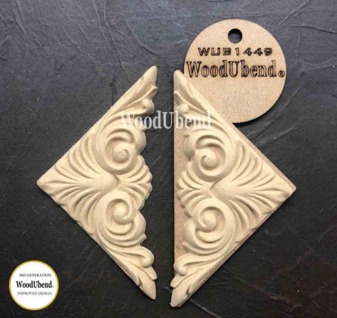 Woodubend Heat Bendable Molding | Set of 2 Decorative Plumes | WUB1449 ...