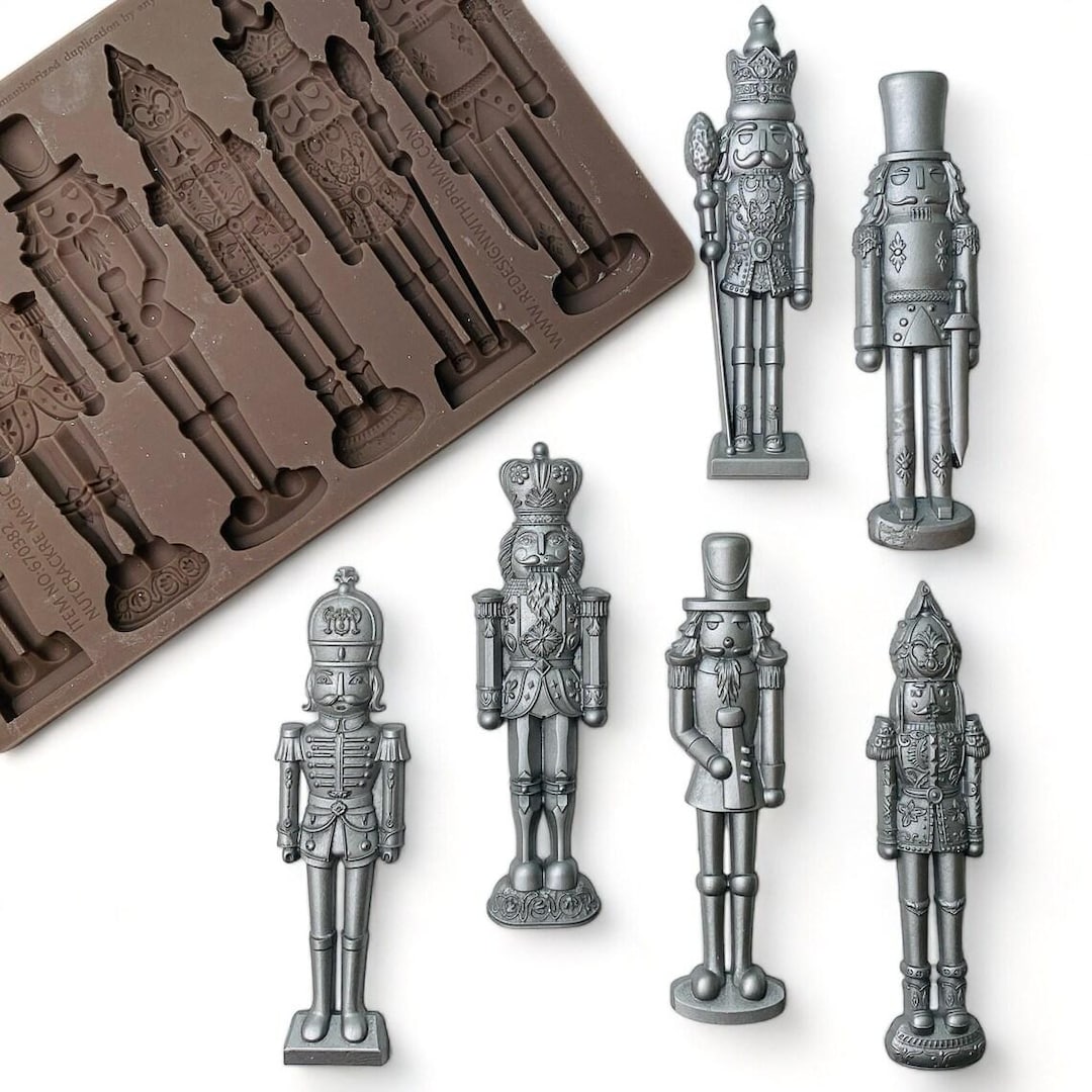 NUTCRACKER MAGIC Redesign With Prima 5 X 8 Mold Home Decor Furniture Polymer Clay Chocolate ...