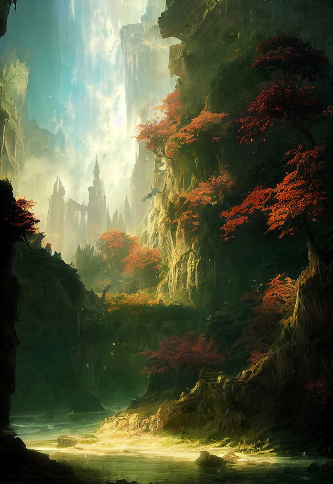 FOREST FANTASY - A1 & A3 - Mint by Michelle Decoupage Paper - Etsy