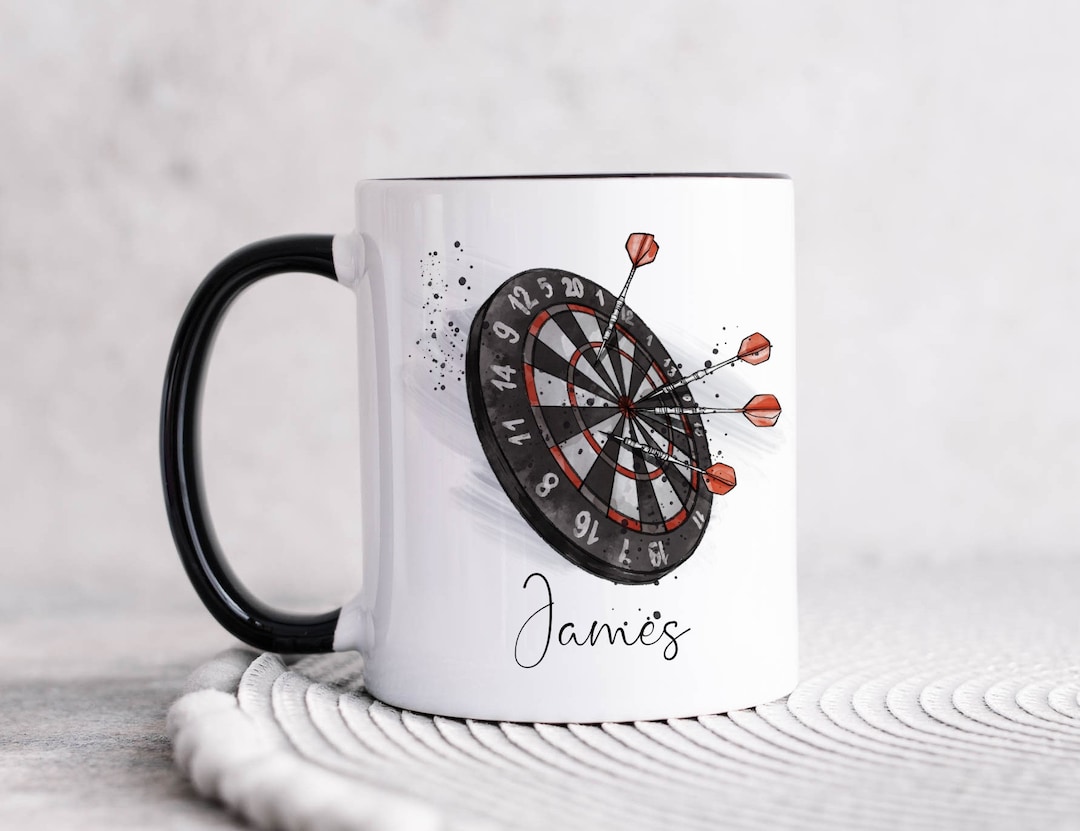 Personalised Darts Mug, Darts Fan Gift, Darts Player, Gift for Him ...