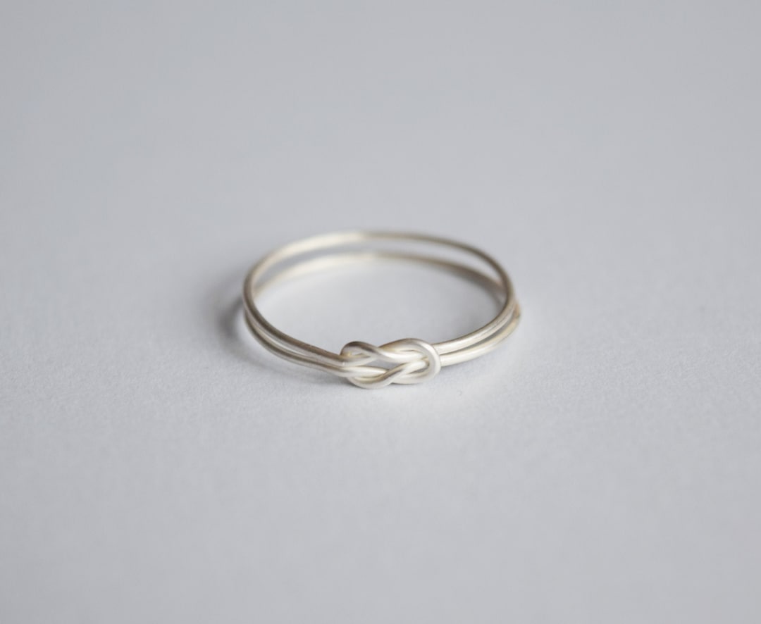 Double Knot Sterling Silver Ring - Etsy