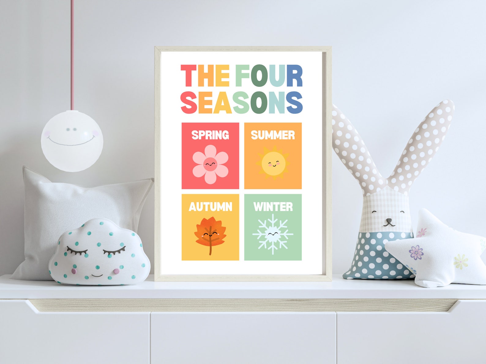 Seasons Colourful Printable - Nursery / School Printable - Etsy