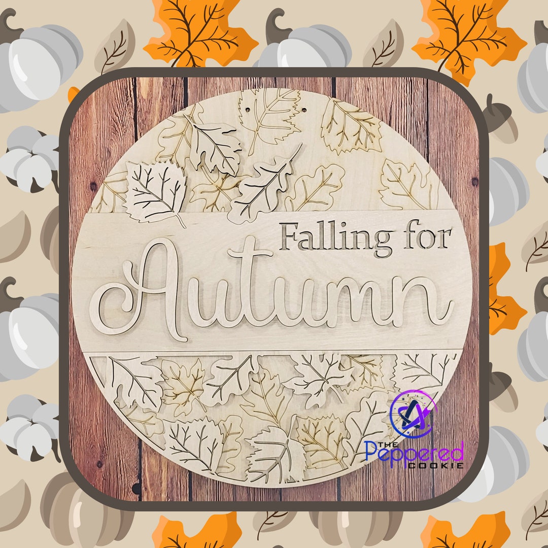 DIY Autumn Door Hanger Kit: 3D Wood 'give Thanks' Paint Project - Etsy