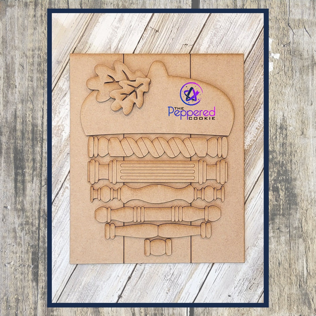 Spindle Acorn Sign 3D DIY Sign Sign Blank Wood Blank - Etsy