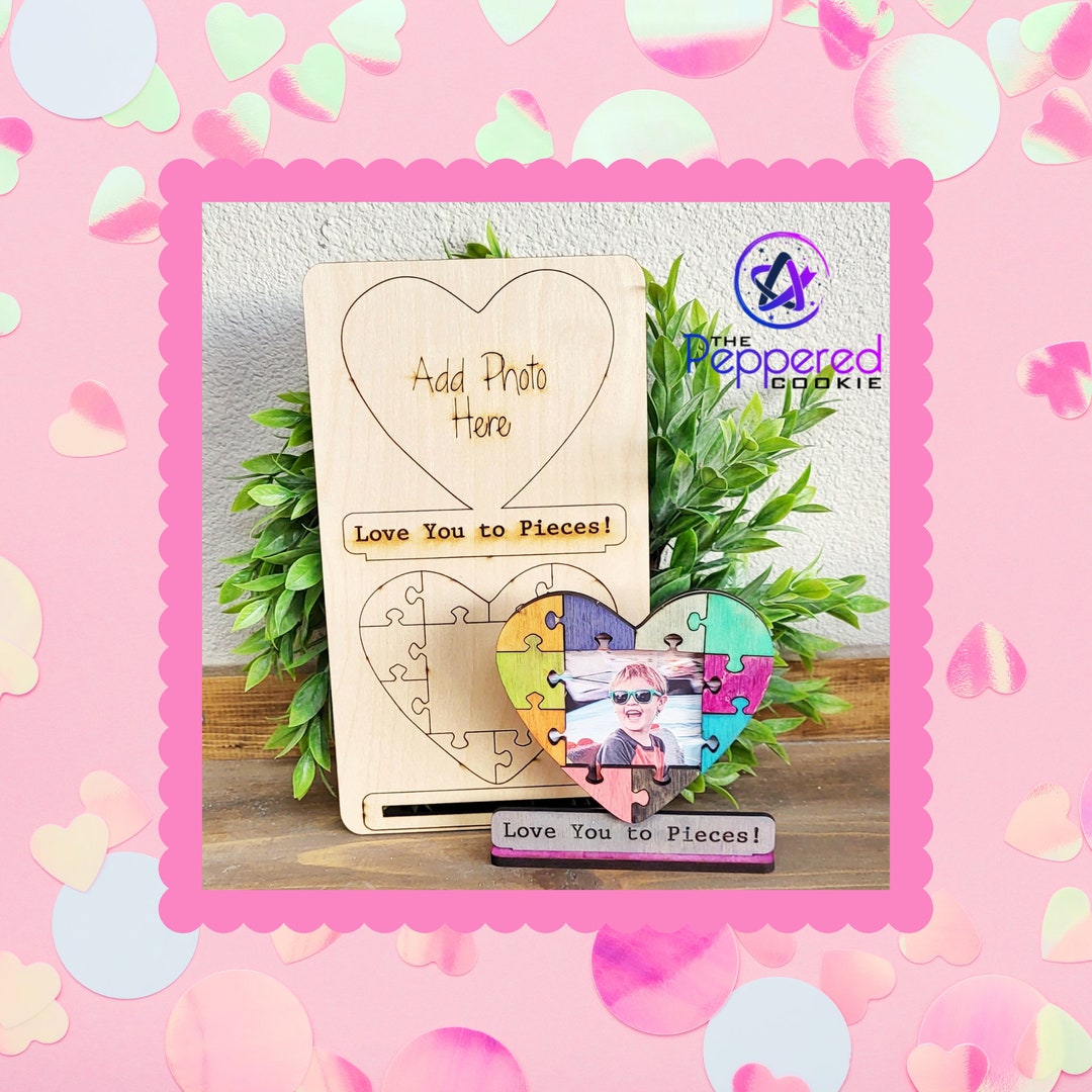 Valentine's Day Pop-out Puzzle Kit: DIY Kids Craft - Etsy