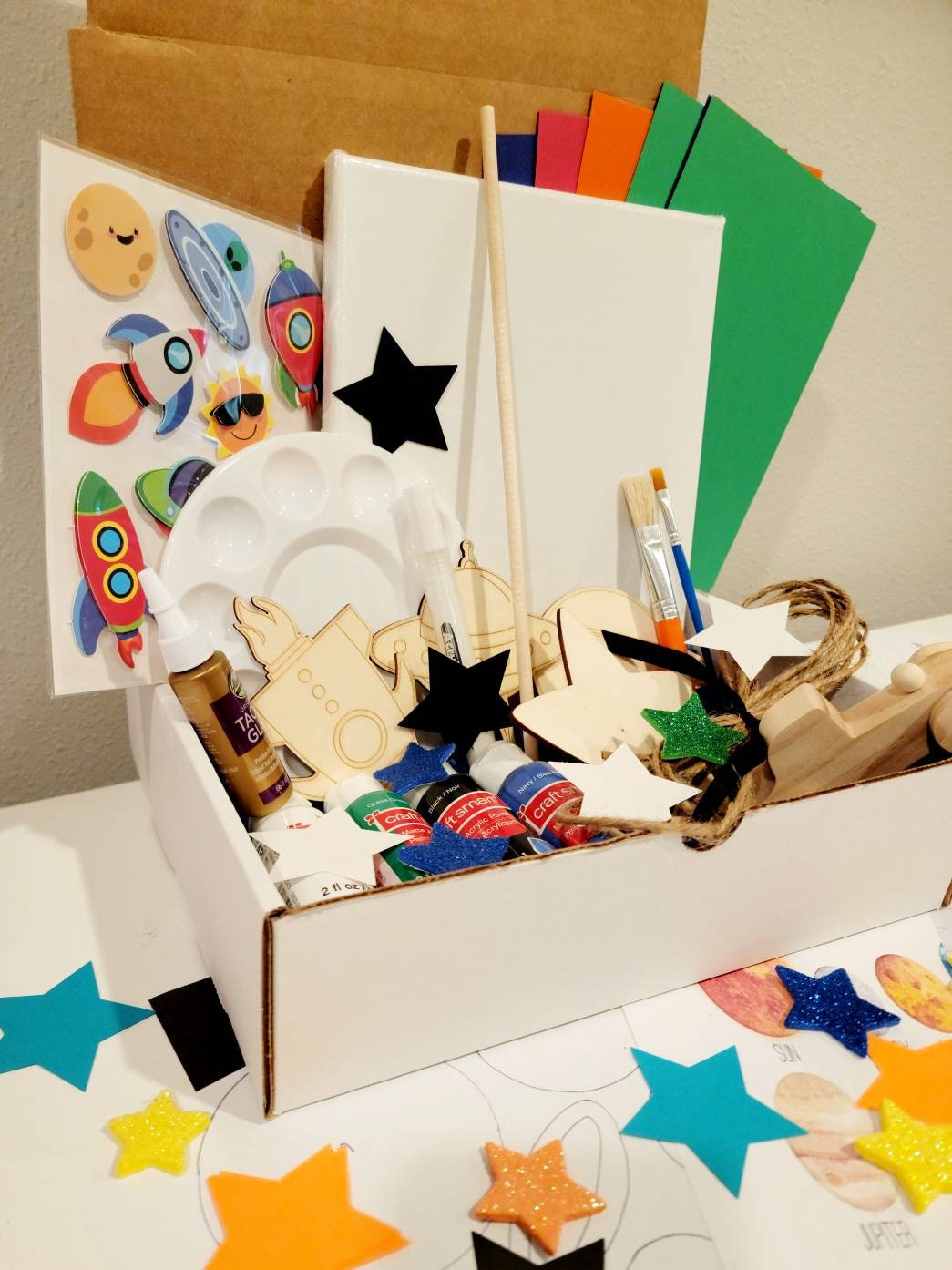 Boys Craft and Activity Box Space Crafts DIY Planet Mobile | Etsy