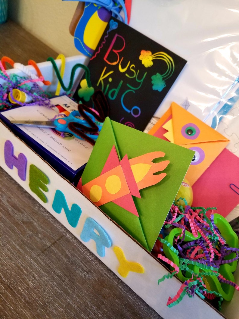 Boys Craft and Activity Boxschool Busy Box Age 4 Kids Craft - Etsy
