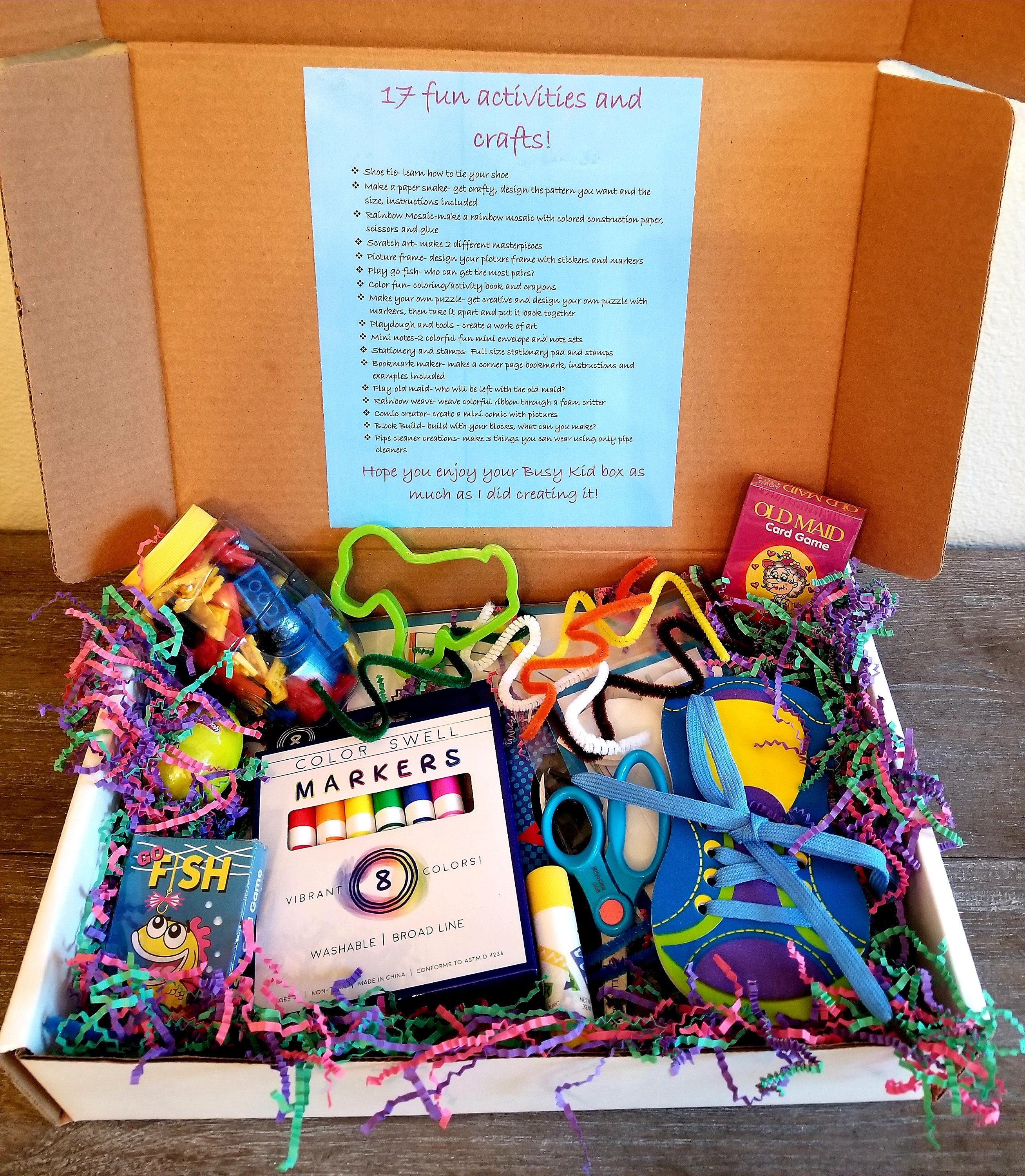 Boys Craft and Activity Boxschool Busy Box Age 4 Kids Craft - Etsy