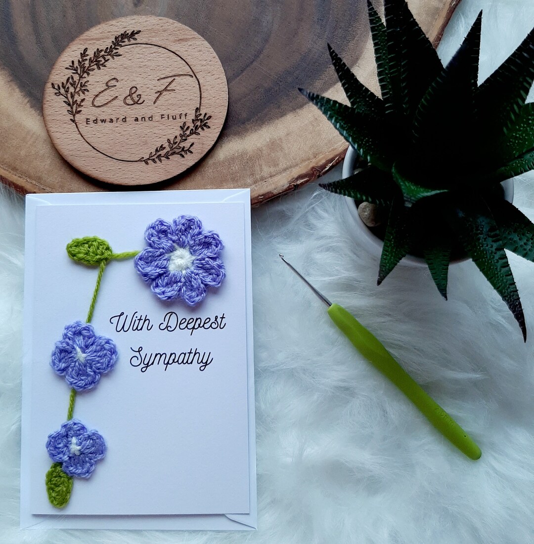Sympathy Card, Handmade Sympathy Card, With Sympathy Card, Condolences ...