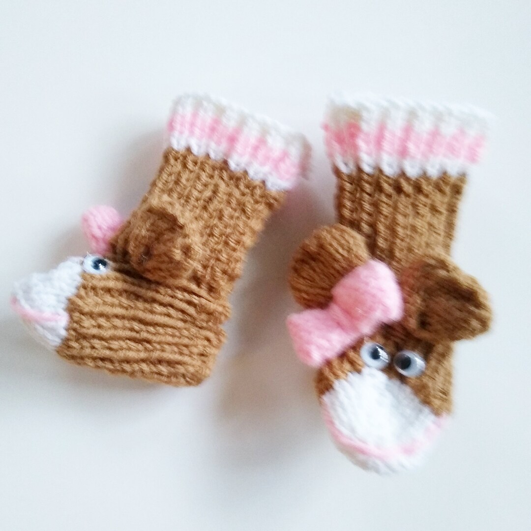 Baby Booties Mouse Character - Etsy