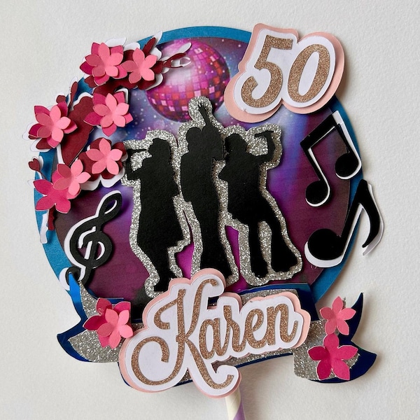 Abba Birthday Cake Topper - Etsy UK