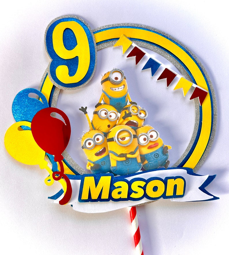 Minions Birthday Cake Topper - Etsy
